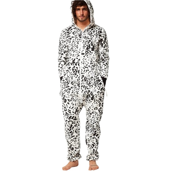 Onepiece | Other | Onepiece Hooded Animal Leopard Print Onesie Jumpsuit ...